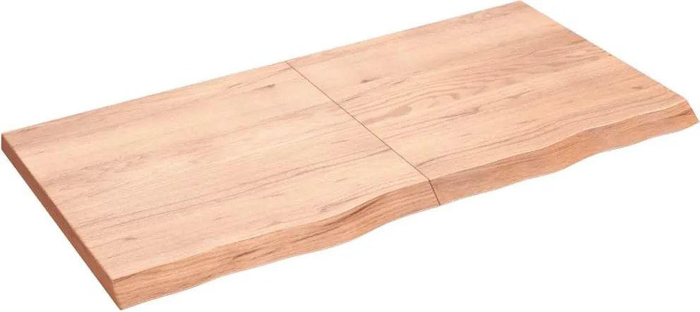 Koupelnová deska hnědá 120x60x(2-4) cm ošetřený masivní dřevo 3156143