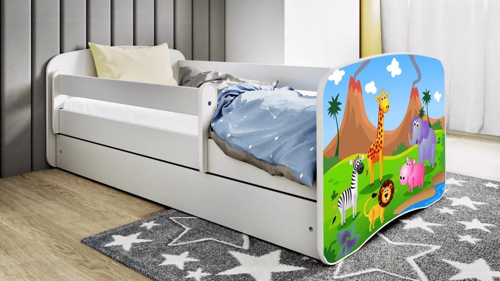 Dětská postel Babydreams safari bílá