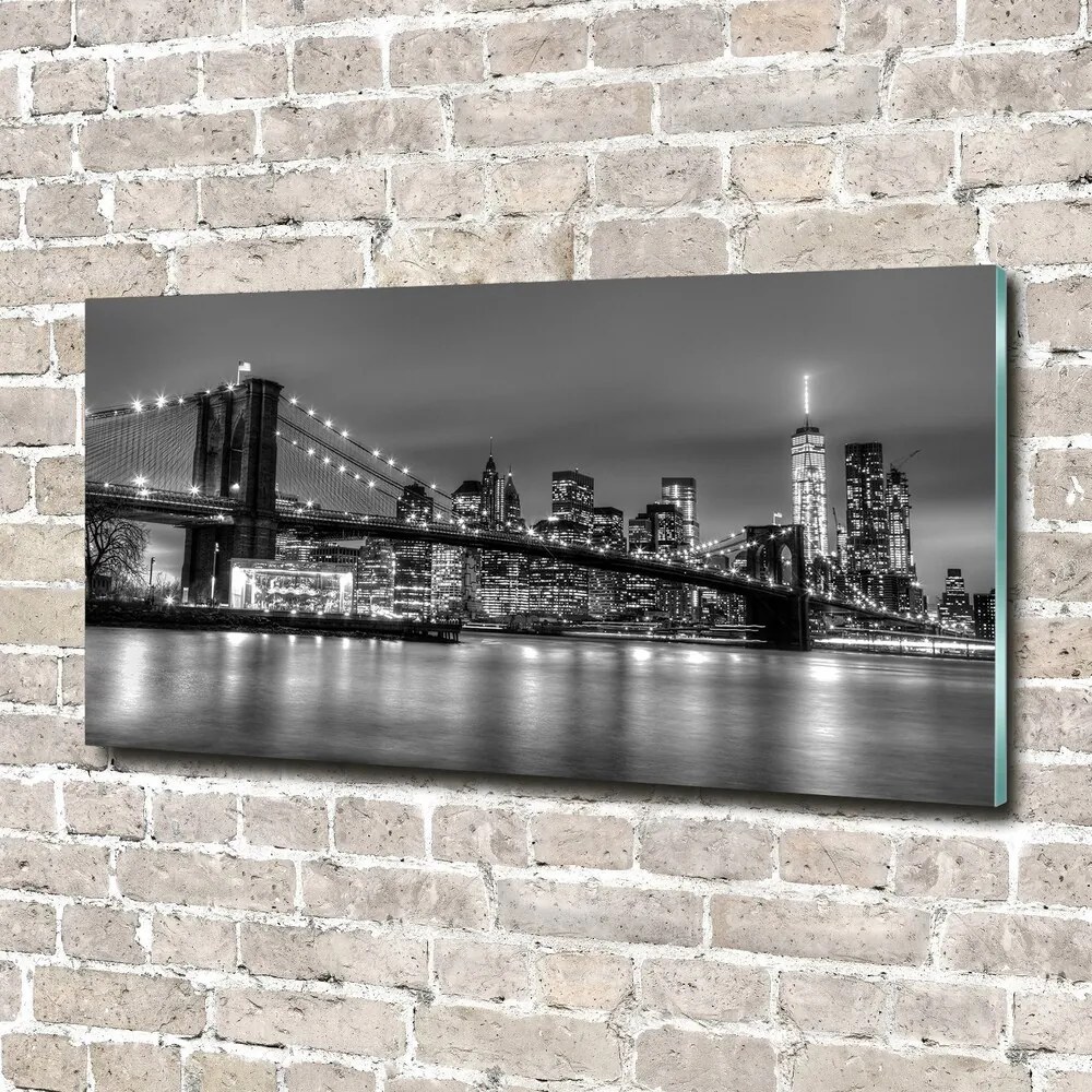 Wallmuralia Foto obraz sklo tvrzené Brooklynský most 140x70 cm