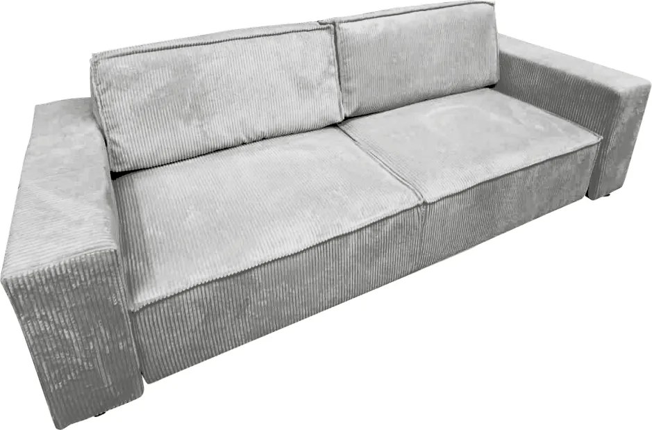 Rozkládací pohovka, světle šedá, HARPERA BIG SOFA