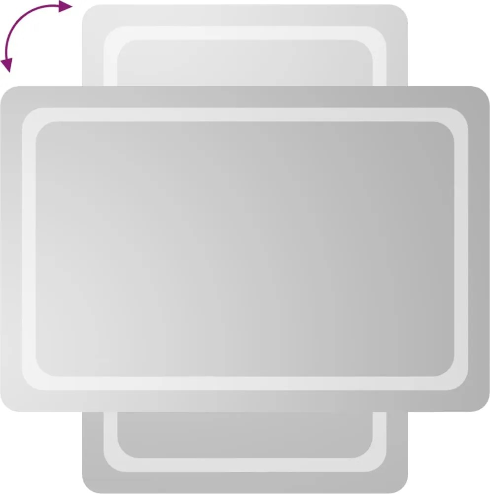 Koupelnové zrcadlo s LED osvětlením 60x90 cm 3154099