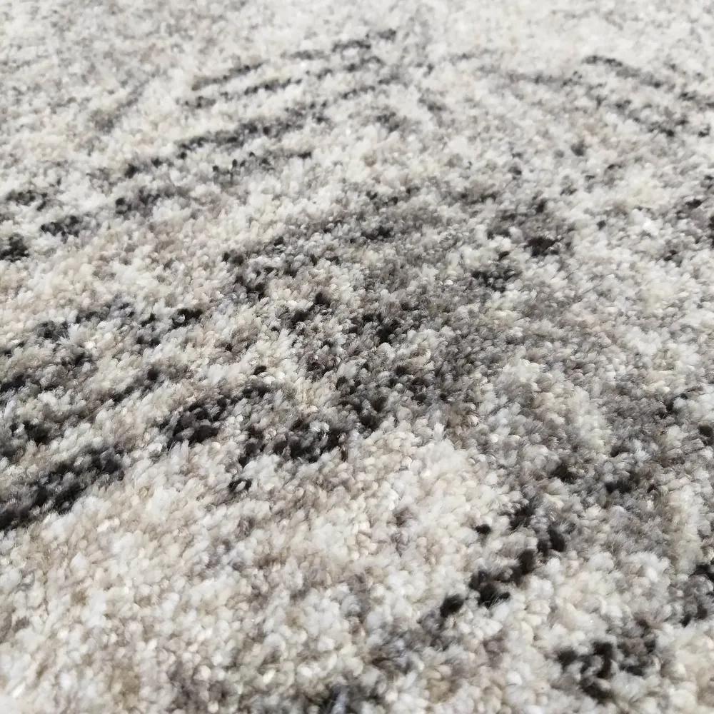 Originální vzorovaný koberec do obýváku béžové barvy Šířka: 240 cm | Délka: 330 cm