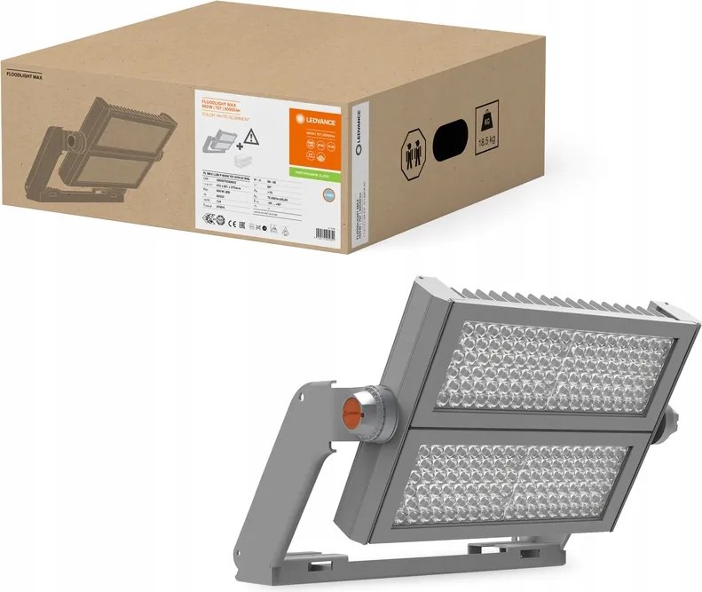 Led reflektor Venkovní stmívatelná lampa 600W 80500lm 5700K IP66 Šedá