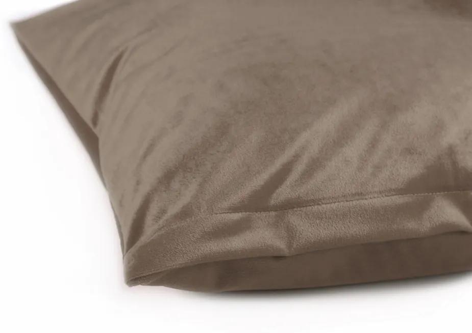 Biante Sametový povlak na polštář Velvet Premium SVP-005 Světle hnědý 50 x 60 cm