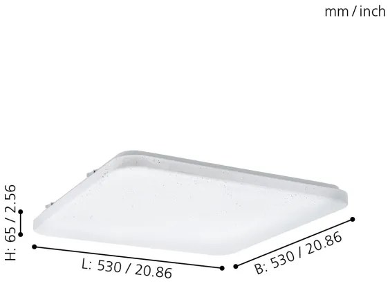 Eglo 98449 - LED Stropní svítidlo FRANIA-S LED/49,5W/230V