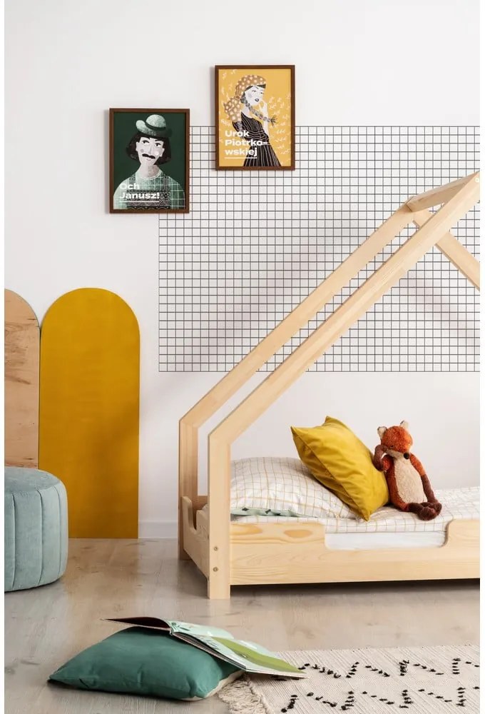Adeko Dětská postel domeček Loca C Velikost postele: 160x80 cm Barva: dekor přírodní dřevo přírodní