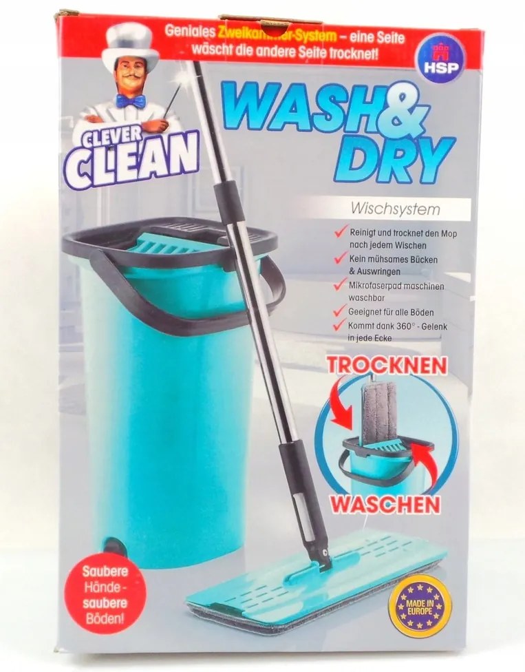 CleverClean Clever Clean Wash&Dry Mop s kbelíkem
