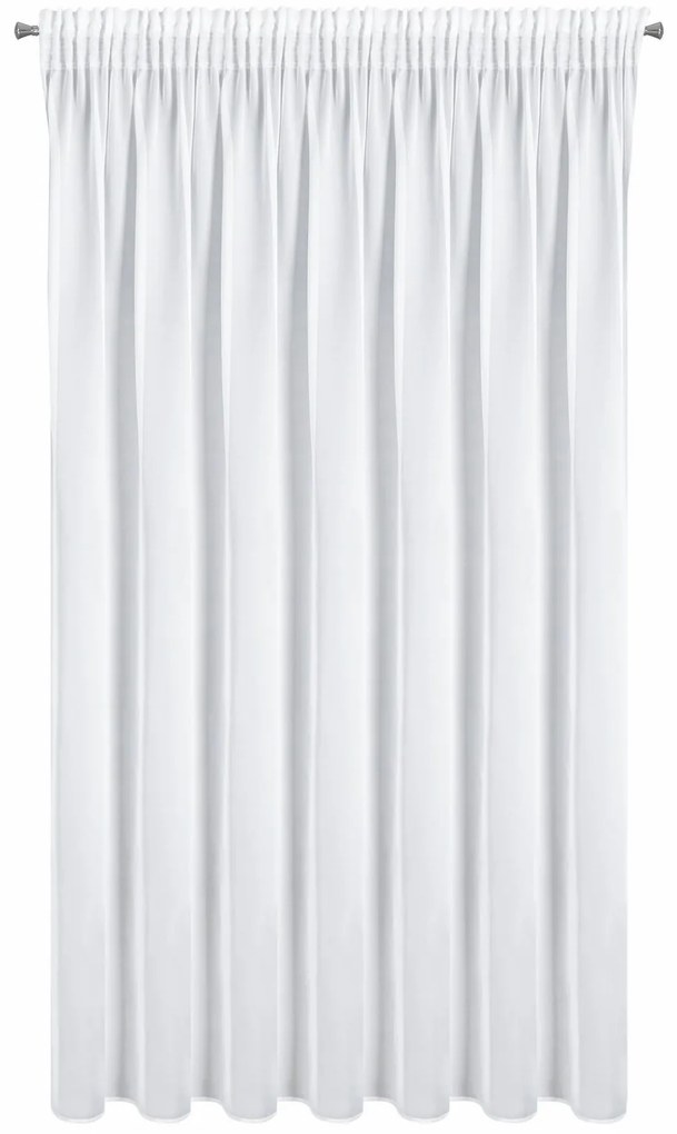 ZÁCLONA NA PÁSCE TINA 140X270 CM BÍLÁ