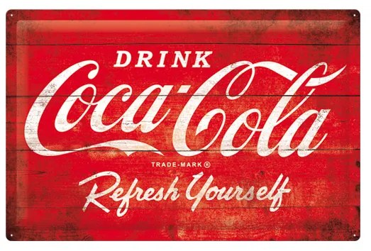 Nostalgic Art Cedule 40x60 Coca-Cola - Logo Red Refresh Yourself NA24019