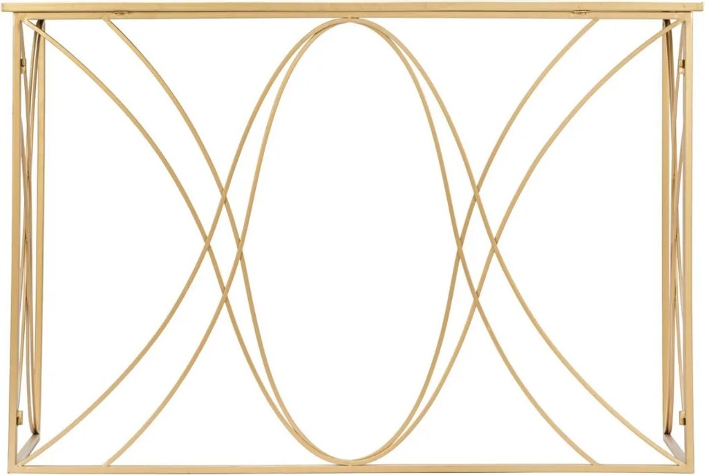 Designová konzole Parsons 120 cm zlatá