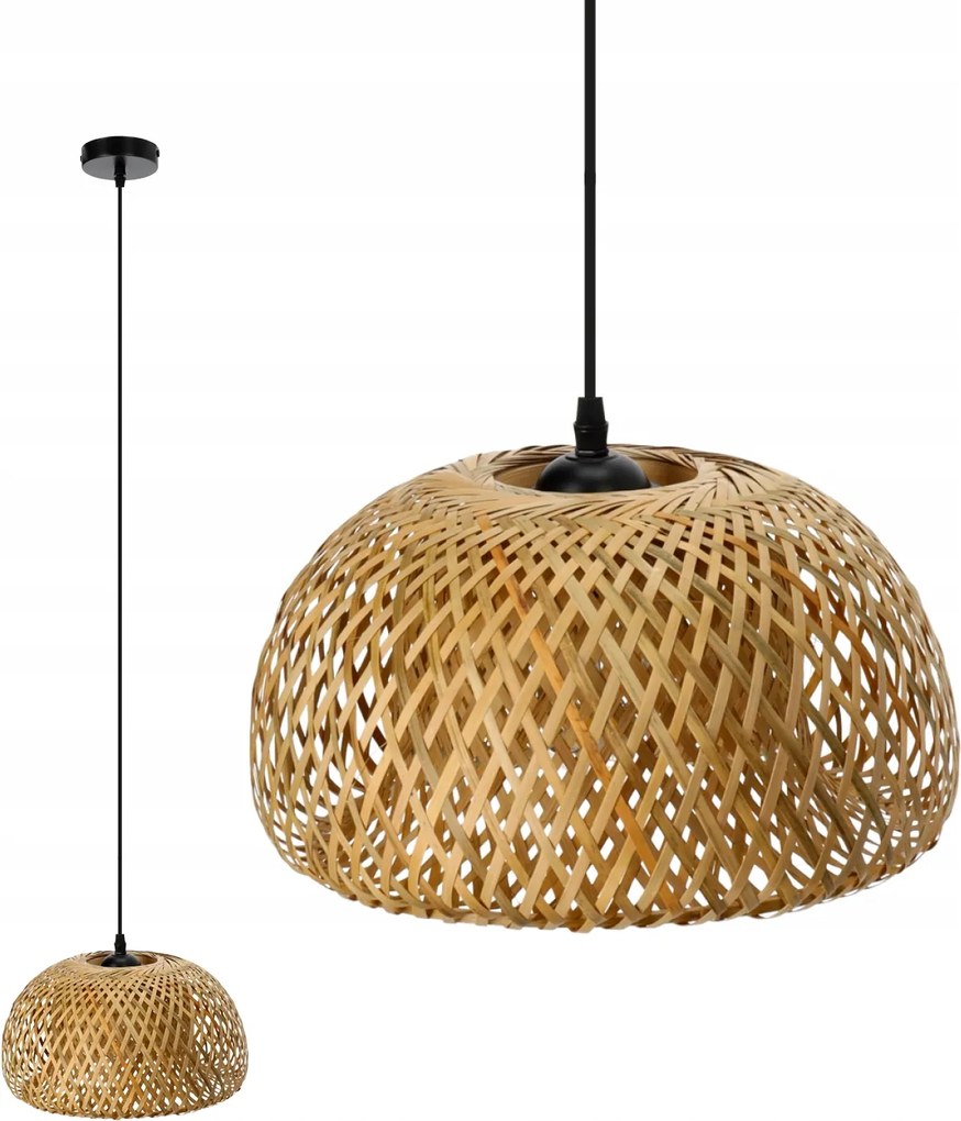 Závěsná lampa Boho malá Baku S 30 cm Bambusová 1xE27 stropní Přírodní