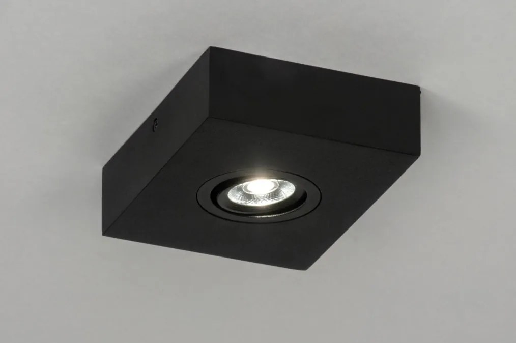 Stropní LED svítidlo Spot Quality Quadra 1 Black