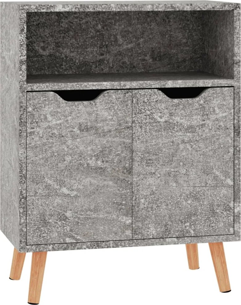 Příborník betonově šedý 60 x 30 x 72 cm kompozitní dřevo 326826