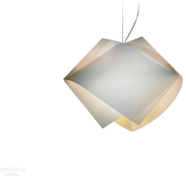 Slamp Gemmy, závěsné svítidlo z Lentiflexu, zlatá, 1x75W, šírka 42cm