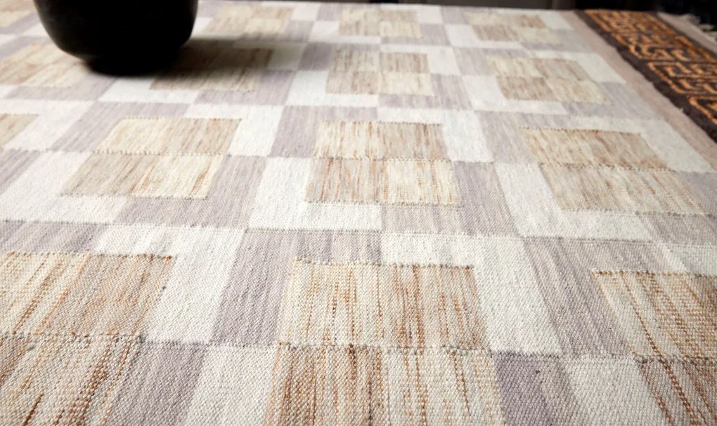 Diamond Carpets India, Ručně vázaný kusový koberec Dante DESP P90 Marble Gold, 300x400, béžová, ložnice