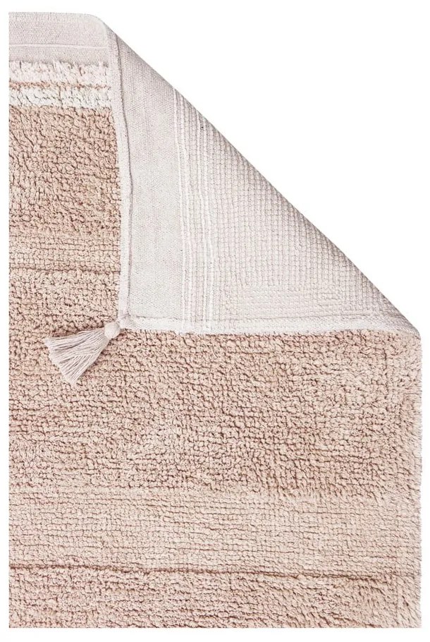 Světle růžový pratelný ručně tkaný bavlněný koberec 120x160 cm Bloom Rose – Lorena Canals