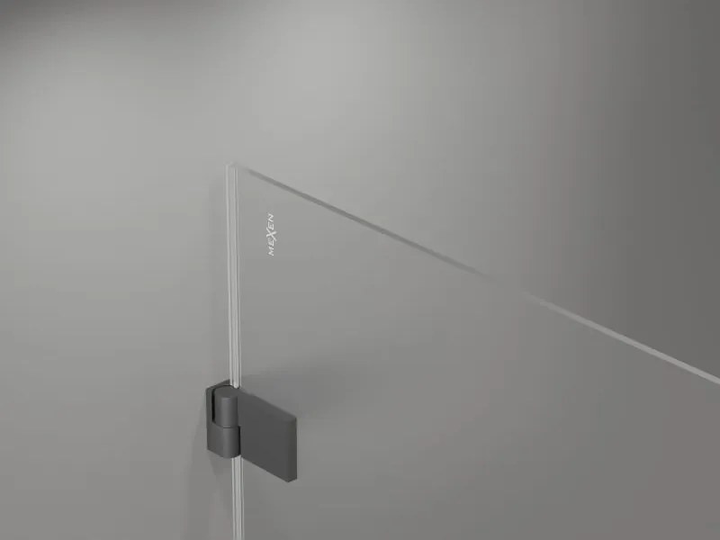 Mexen Lunar-B sprchové dveře otevíratelné levé 140 cm, transparentní, gun metal - 832S-140-050-95-00-L