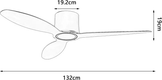 ZEVENTI - LED Stropní ventilátor VENTORA LED/24W/230V Wi-Fi Tuya černá + DO