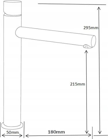 Mexen ELBA One - VYSOKÁ BATERIE UMYVADLOVÁ, Bílá, 74111-20