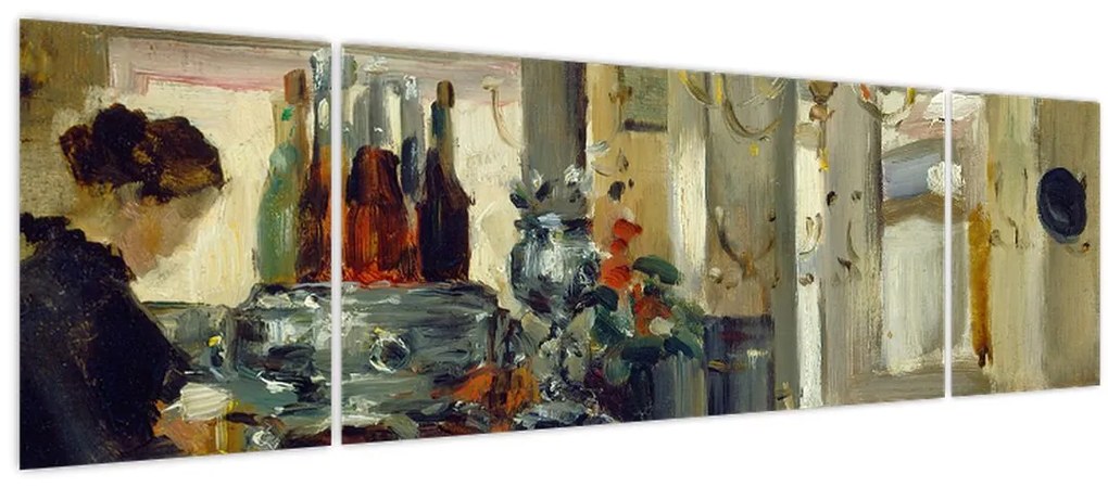 Obraz - Style of Edouard Manet, Bon Bock Cafe, reprodukce (170x50 cm)