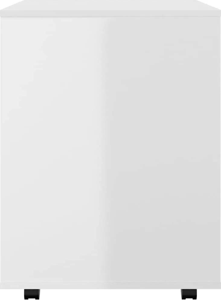 vidaXL Skříňka na kolečkách 60 x 53 x 72 cm dřevotříska [808464] Barva: Betonová šedá