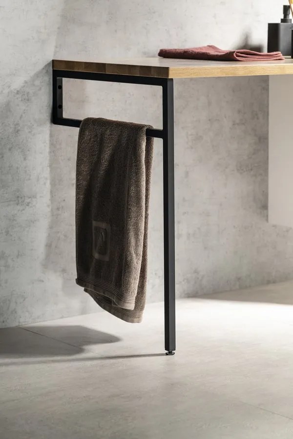 Sapho Sapho, Podpěrná konzola 490x690x20mm, lakovaná ocel, černá matná, 30362