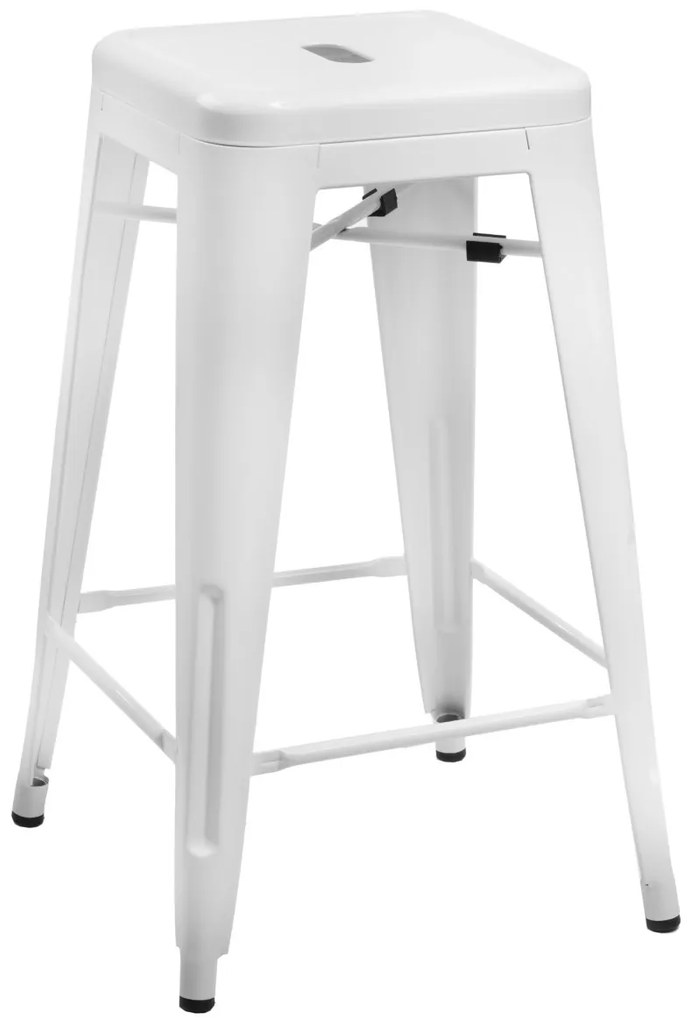 Barová stolička Paris 75cm bílá