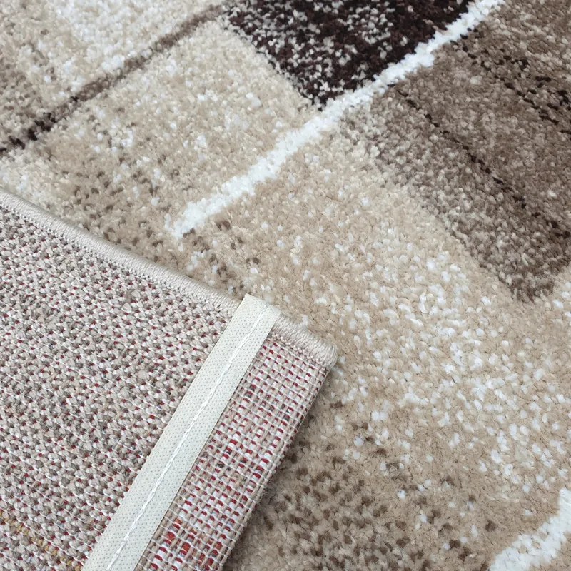 Spoltex, Kusový koberec Florentina 613-64 beige/red, 200x290, béžová, obývací pokoj