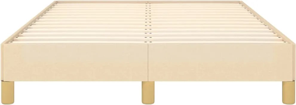 Rám postele bez matrací krémově 120x190 cm textil 3269617