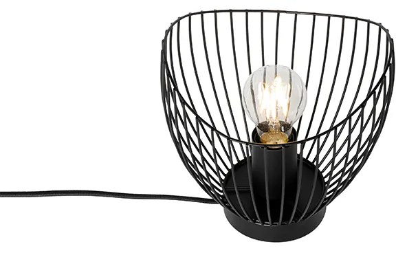 Moderní stolní lampa černá 20 cm - Pua