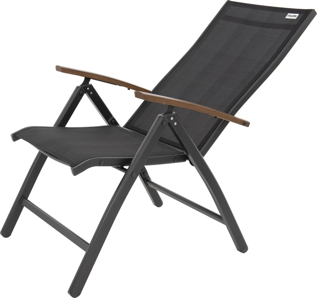 Doppler EXPERT WOOD Plus - zahradní hliníkové polohovací křeslo - Rozbalené zboží (N608)