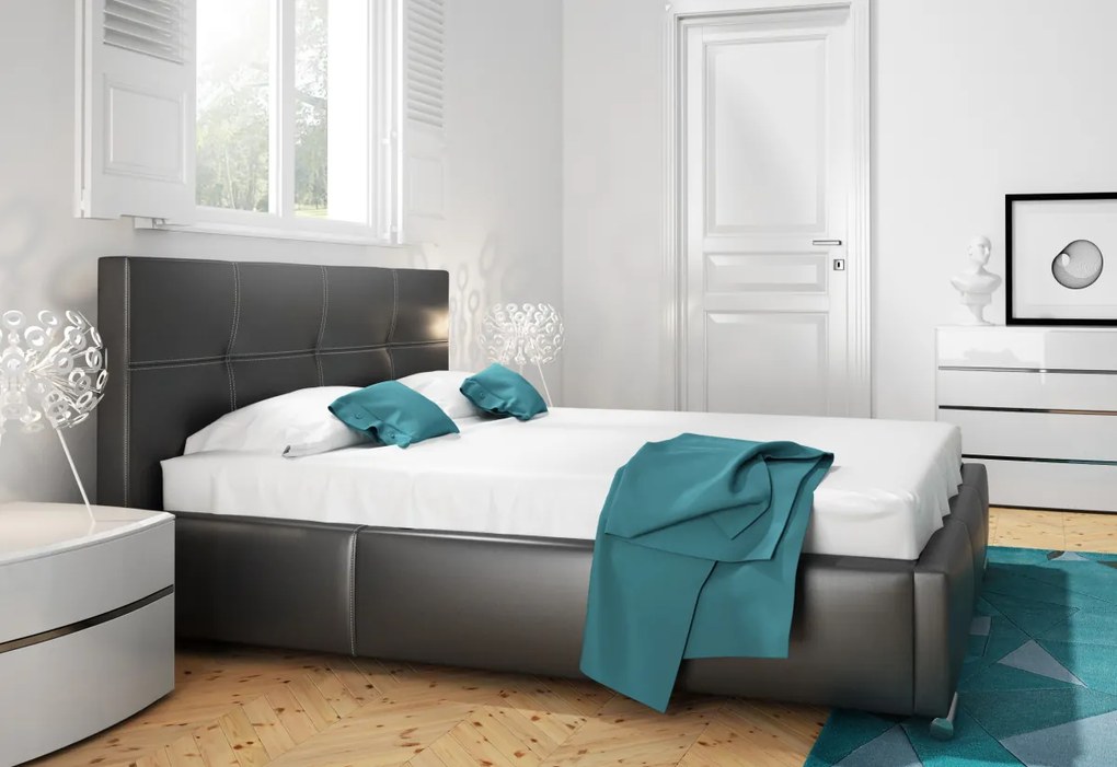 Čalouněná postel BUKY, 160x200, madryt 1100