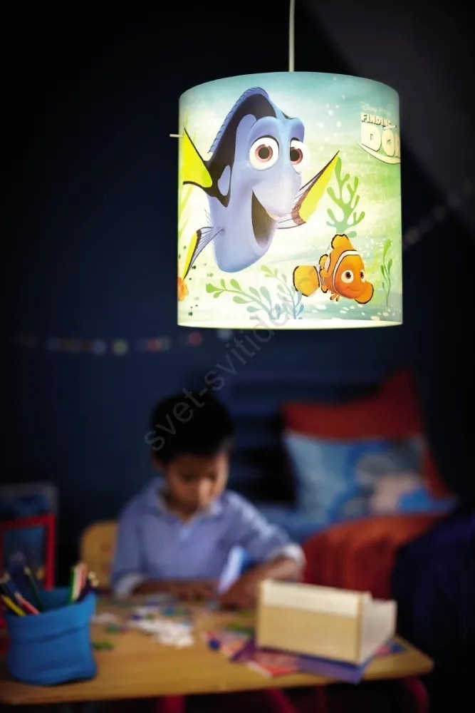 Philips Philips 71751/90/16 - Dětský lustr DISNEY FINDING DORY 1xE27/23W/230V P1358