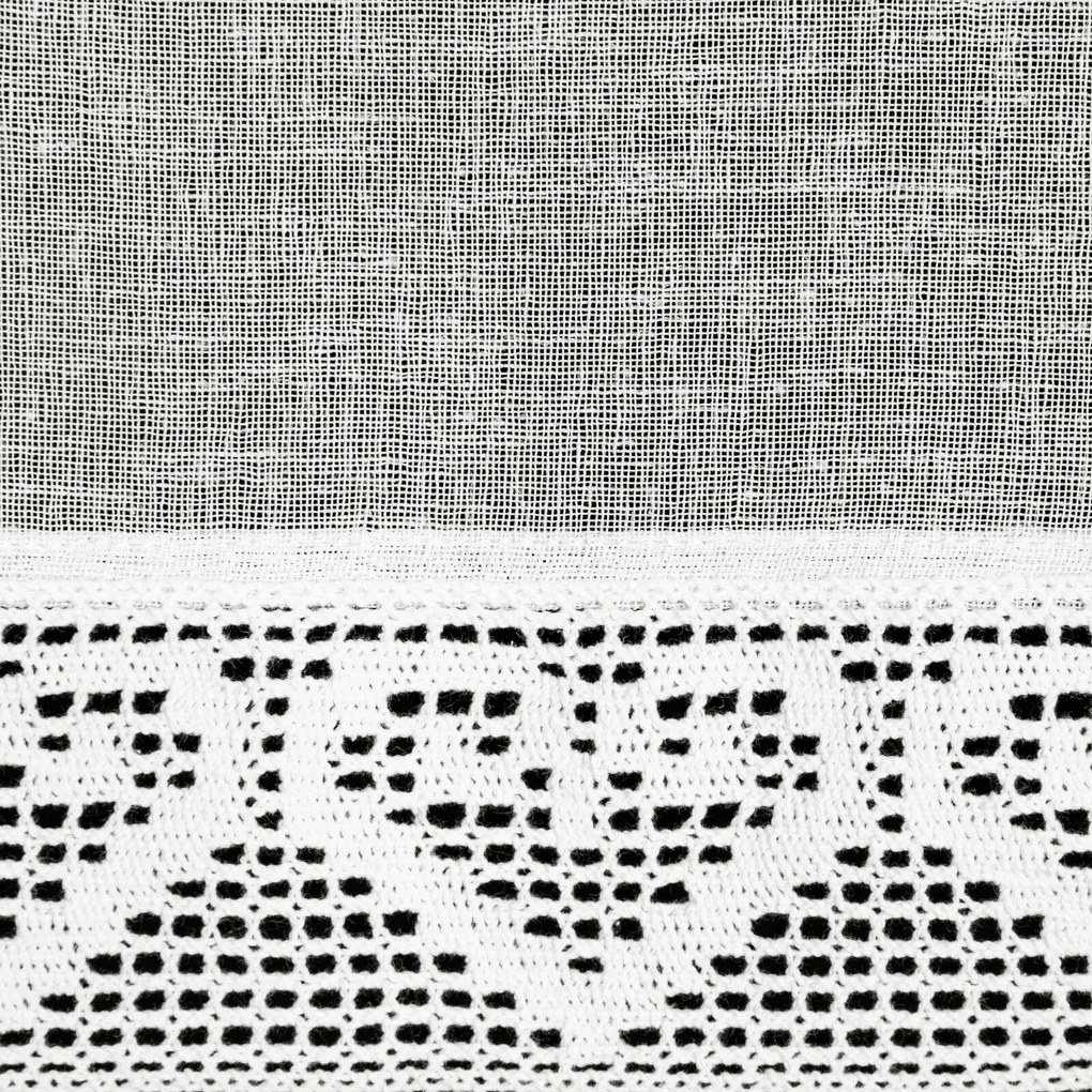 KRÁTKÁ ZÁCLONA NA PÁSCE GABI 150X60 CM KRÉMOVÁ
