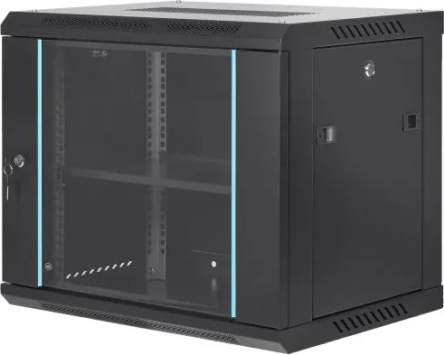 Síťová serverová skříň pro montáž na stěnu 9U, hloubka 39,4 cm