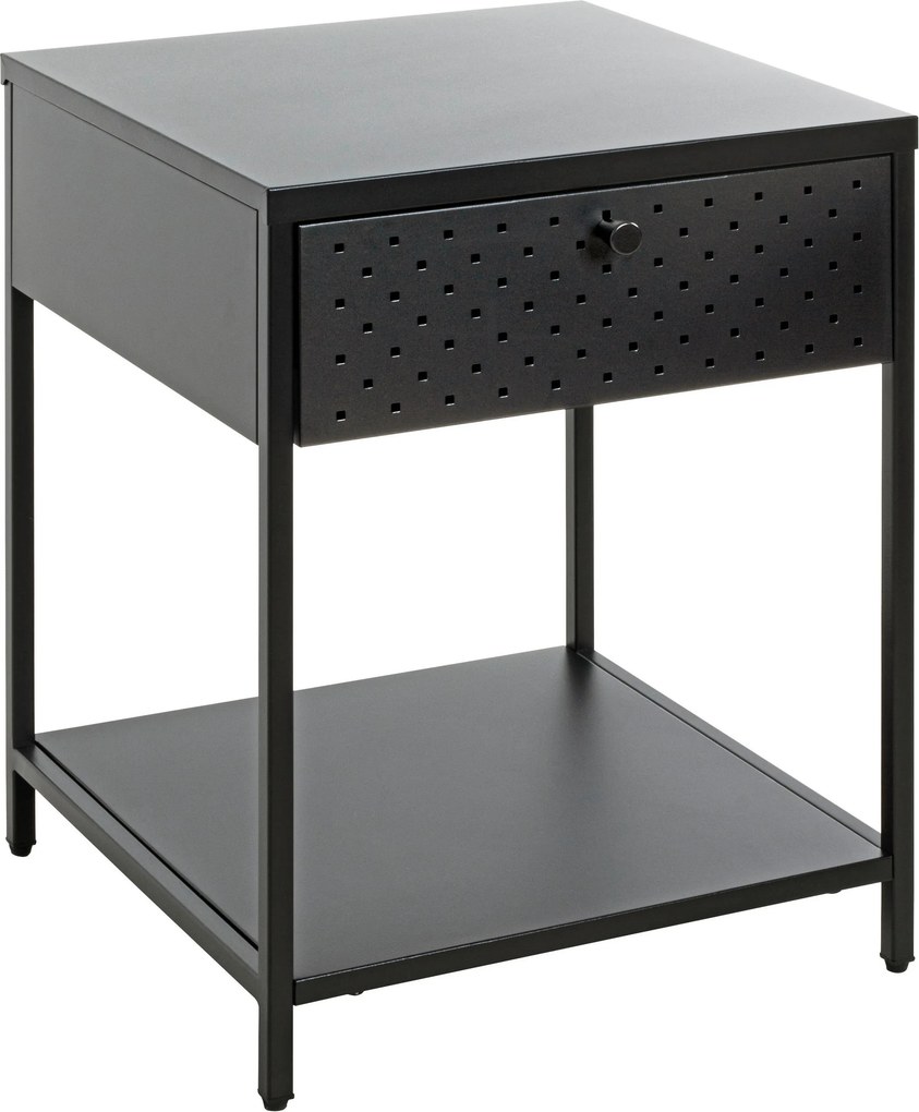 XXXLutz NOČNÍ STOLEK, černá, 40/53/40 cm - 001931104210