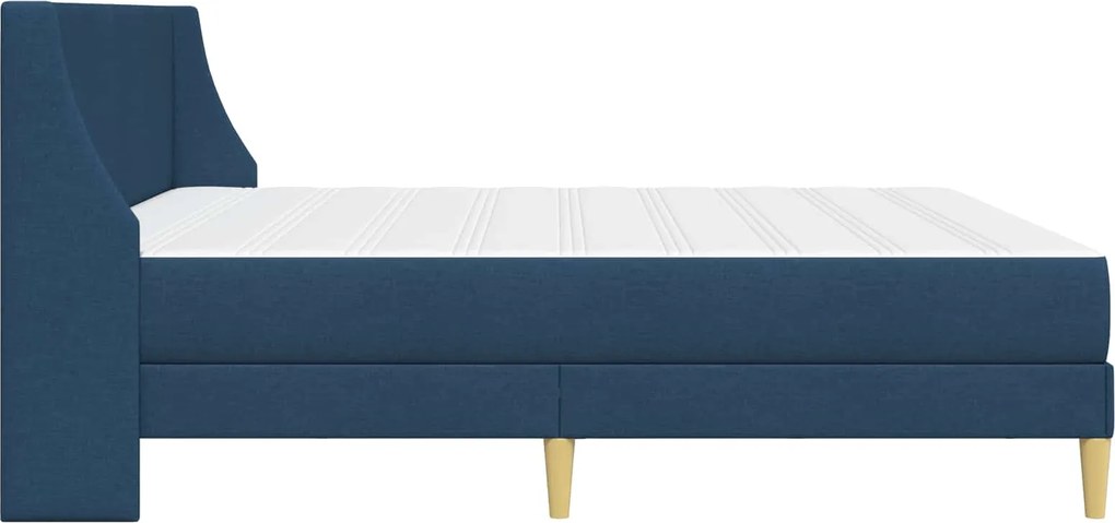 Rám postele s matrací s čelo Modrá 180 x 200 cm Polyester 3414753