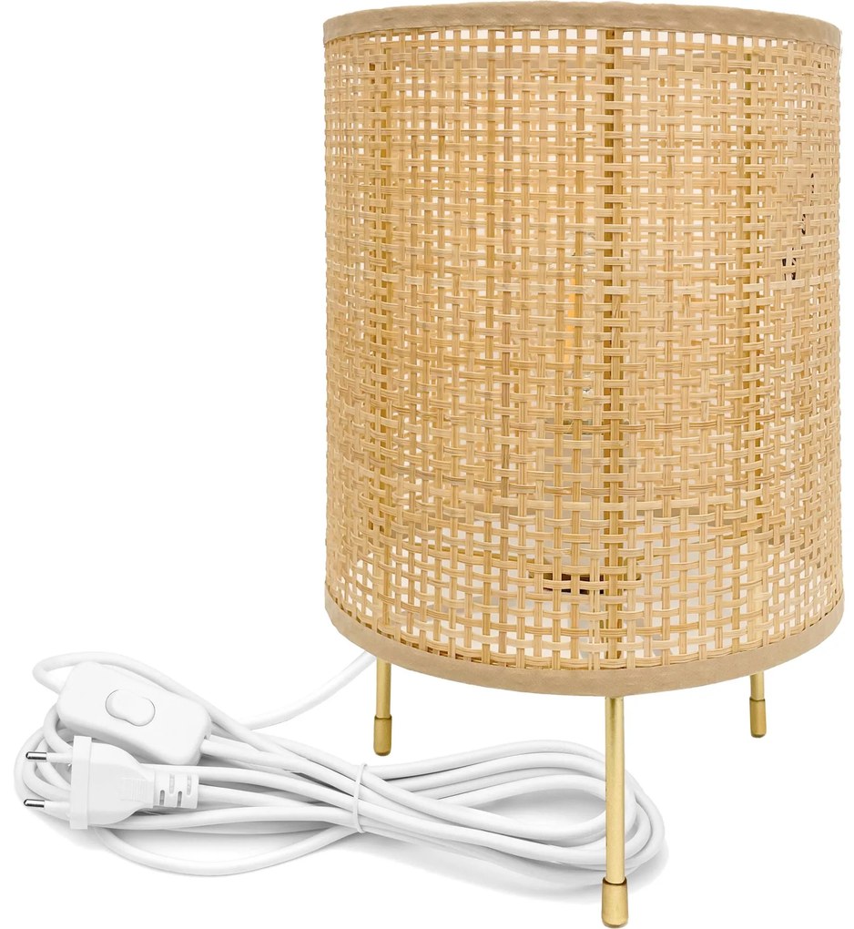 Toolight, noční lampa ve štýlu BOHO 19x31 cm GB2N21, hnědá, OSW-02800