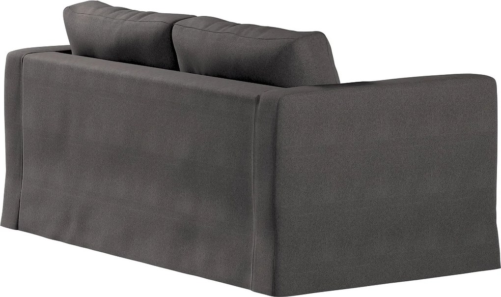 Potah na pohovku IKEA Karlstad 2-místná , nerozkládací, dlouhý barva šedá látka pletený vzor