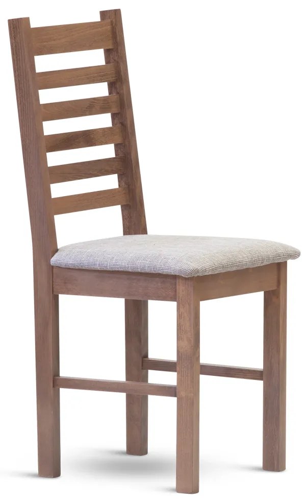 Stima Židle NORA s čalouněným sedákem Odstín: Dub Vintage, Látky: LUIS marrone 11
