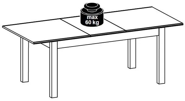 BRW Jídelní stůl Holten STO rozkládací 160 až 200 cm