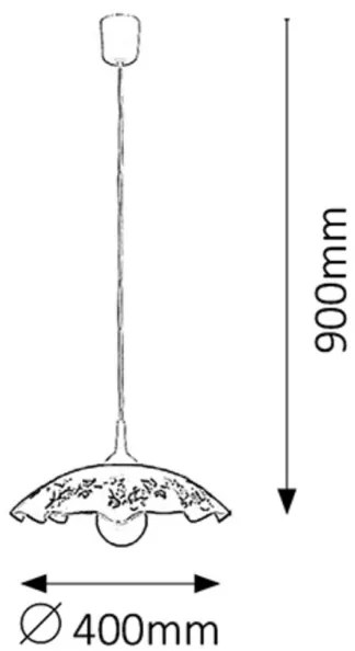 Rabalux 4782 - Lustr VINO E27/60W/230V
