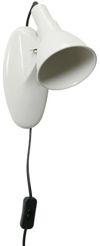 VÝPRODEJ až -70 % Hoorns Bílá nástěnná lampa Artio