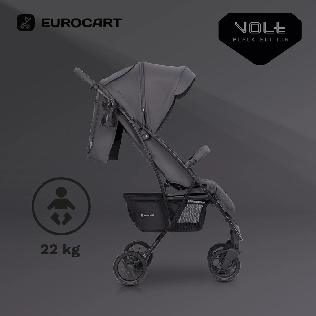 Sportovní kočárek Euro-Cart Volt Black Edition Iron