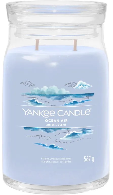 Yankee Candle – Signature svíčka Ocean Air (Oceánský vzduch) Velikost: velká 567 g
