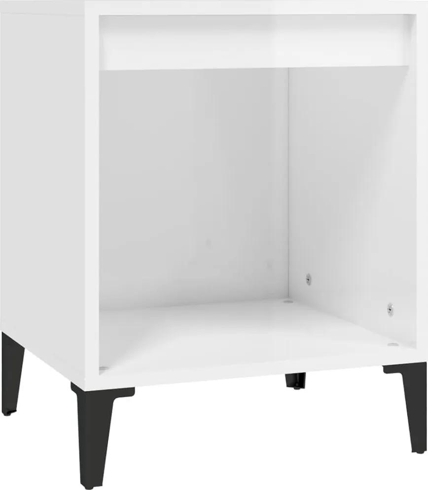 vidaXL Noční stolek 40x35x50 cm [821878] Barva: Bílá