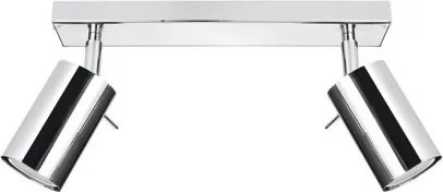 Bodové svítidlo SOLLUX Ring 2 GU10 2x40W bez zdroje SL.0728 chrom