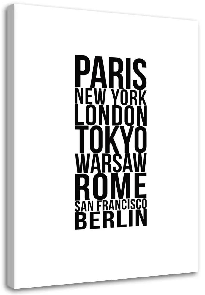 Gario Obraz na plátně Paříž, Londýn, Tokio Rozměry: 40 x 60 cm