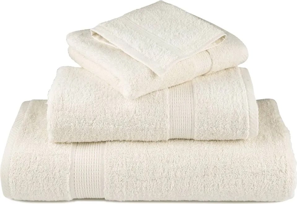 Prémiové mycí ručníky SOLUND 4 ks krémové 30x30 cm 600 g/m² 137468