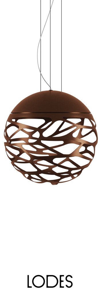 Lodes Závěsné svítidlo Kelly M Sphere,Ø 50 cm, 3xE27 Barva: Měděný bronz